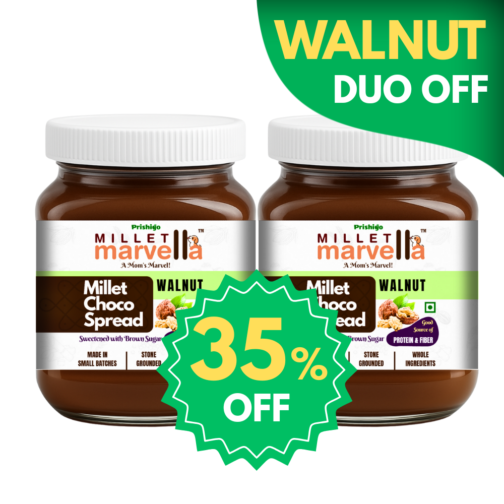 Millet Marvella - Millet Walnut Choco Spread [WALNUT DUO] 2x230g - PRISHIGO